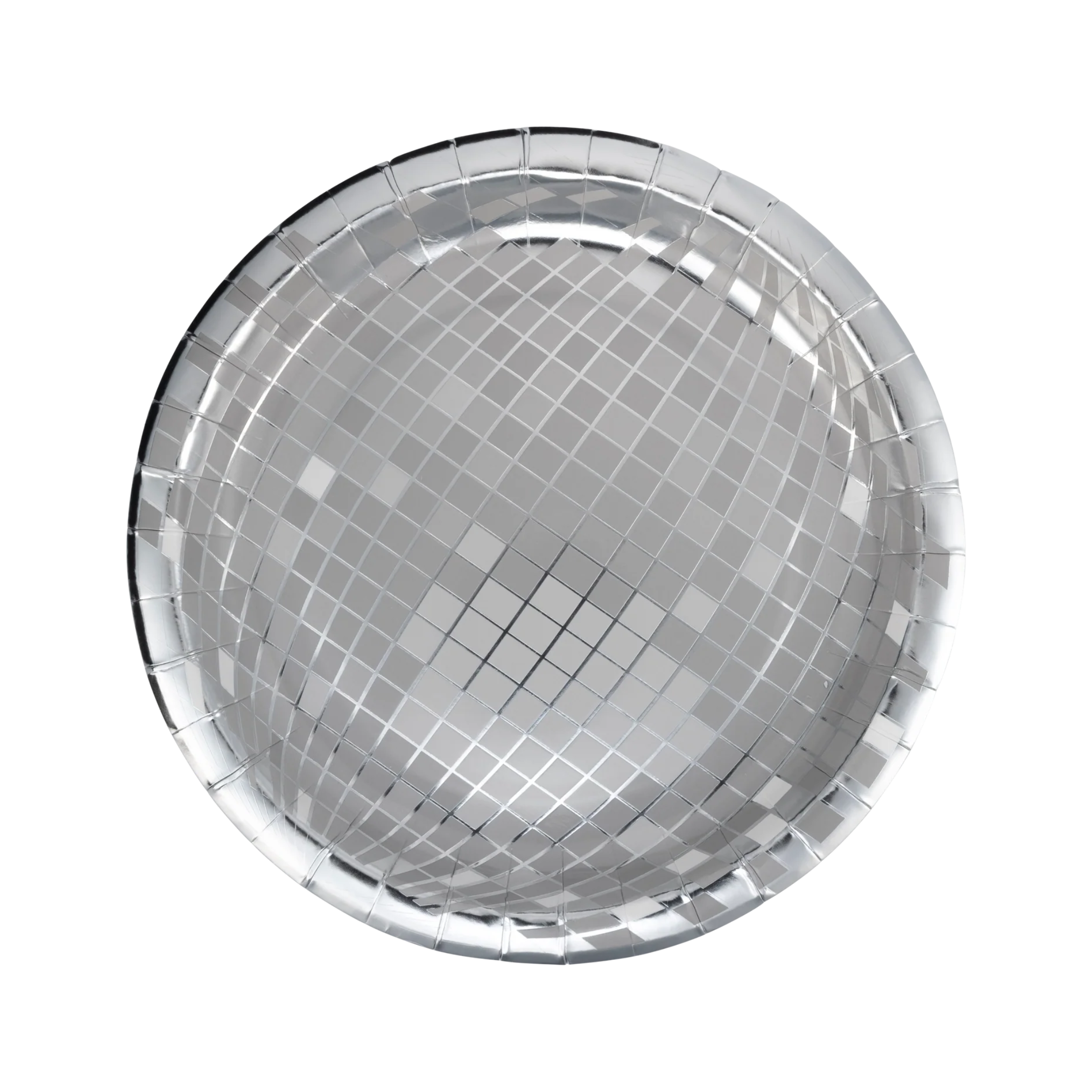 Silver Disco Plate 9" – PartyStock