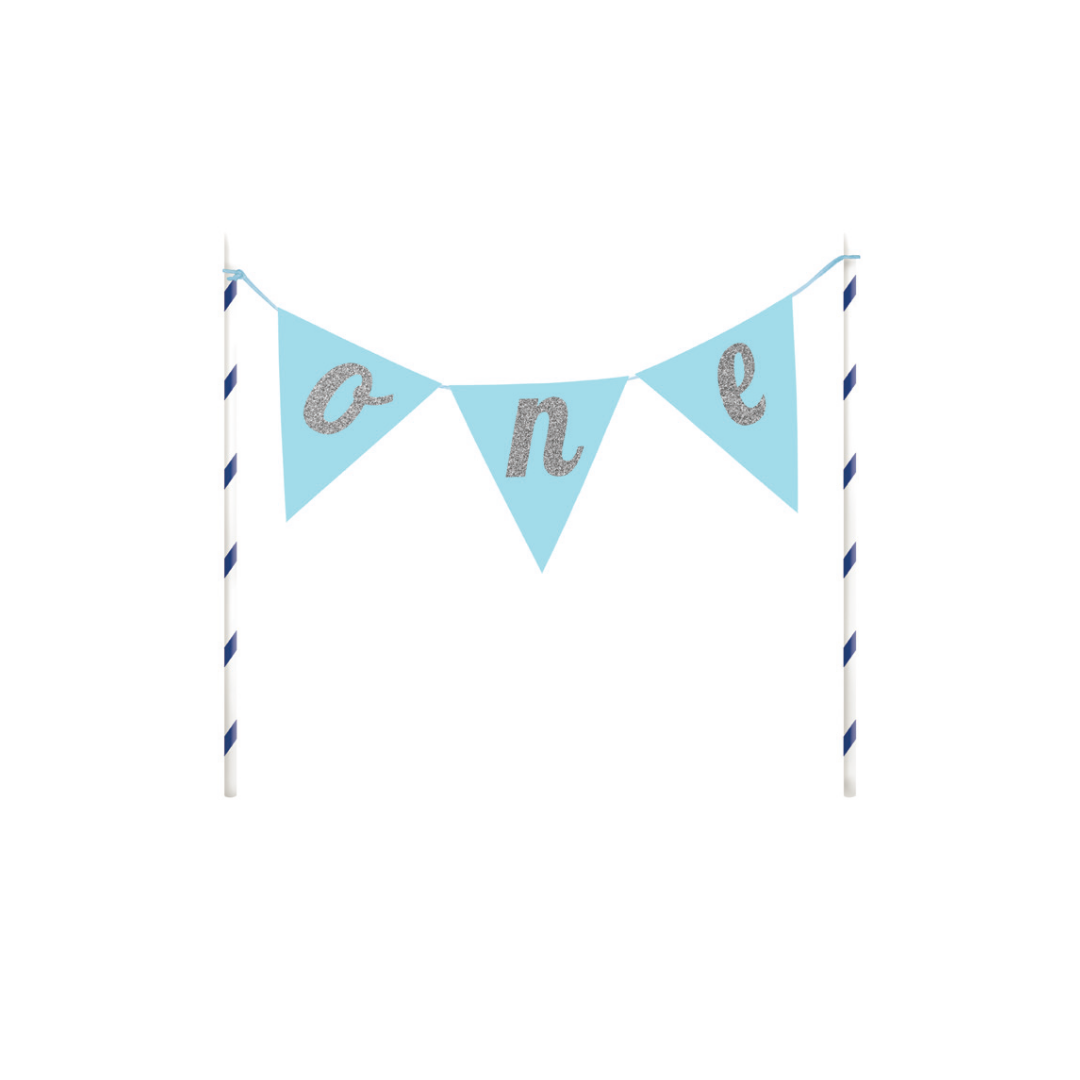 Cake Topper Blue One – PartyStock