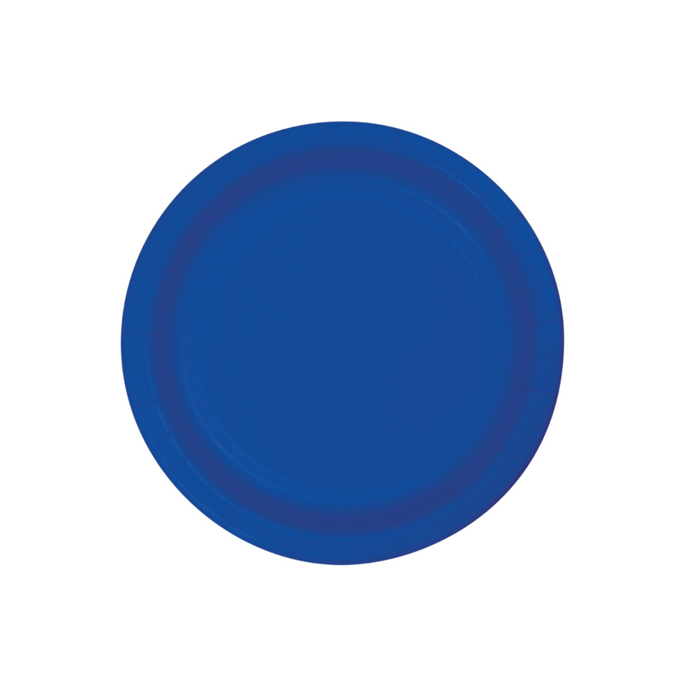Plato 7' Azul (24 piezas) – PartyStock